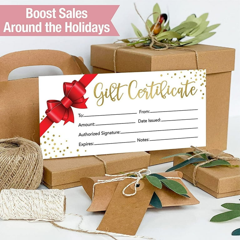 Generic Gift Certificate Template