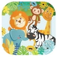 CC HOME Jungle Animal Theme Party Tableware Set Serves 24 Disposable ...