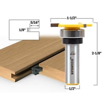 Yonico 45° Chamfer & Bevel Edging Router Bit - 1/2" Shank - 13915 ...