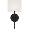 Possini Euro Design Favreau Modern Wall Light Sconce Black Hardwire 8 ...