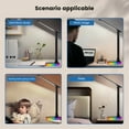 KUVRS LED RGB Desk Lamp, Touch Control, Eye-Caring, Foldable, USB ...