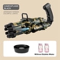 8-Hole Electric Bubble Machine Blower with Dual LED Lights Automatic ...