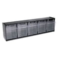 "Tilt Bin Interlocking Multi-Bin Storage Organizer, 5 Sections, 23.63 ...