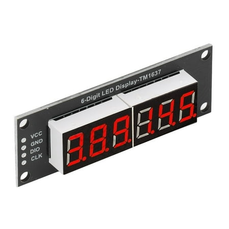 6 Digit Digital Tube, 2 Pin I O LED Segment Display 5V Decimalism For ...