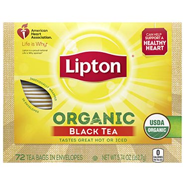 Lipton Natural Regular Black Tea Bags, 100 Ct - Walmart.com