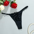 felwors Satin G String Thongs 2-Pack for Women Sexy Plus Size Panties ...