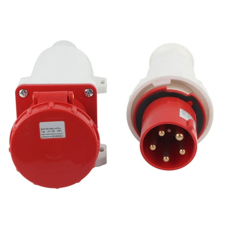 Aviation Plug Socket, Industrial Electrical Cable Connector 380-415V ...