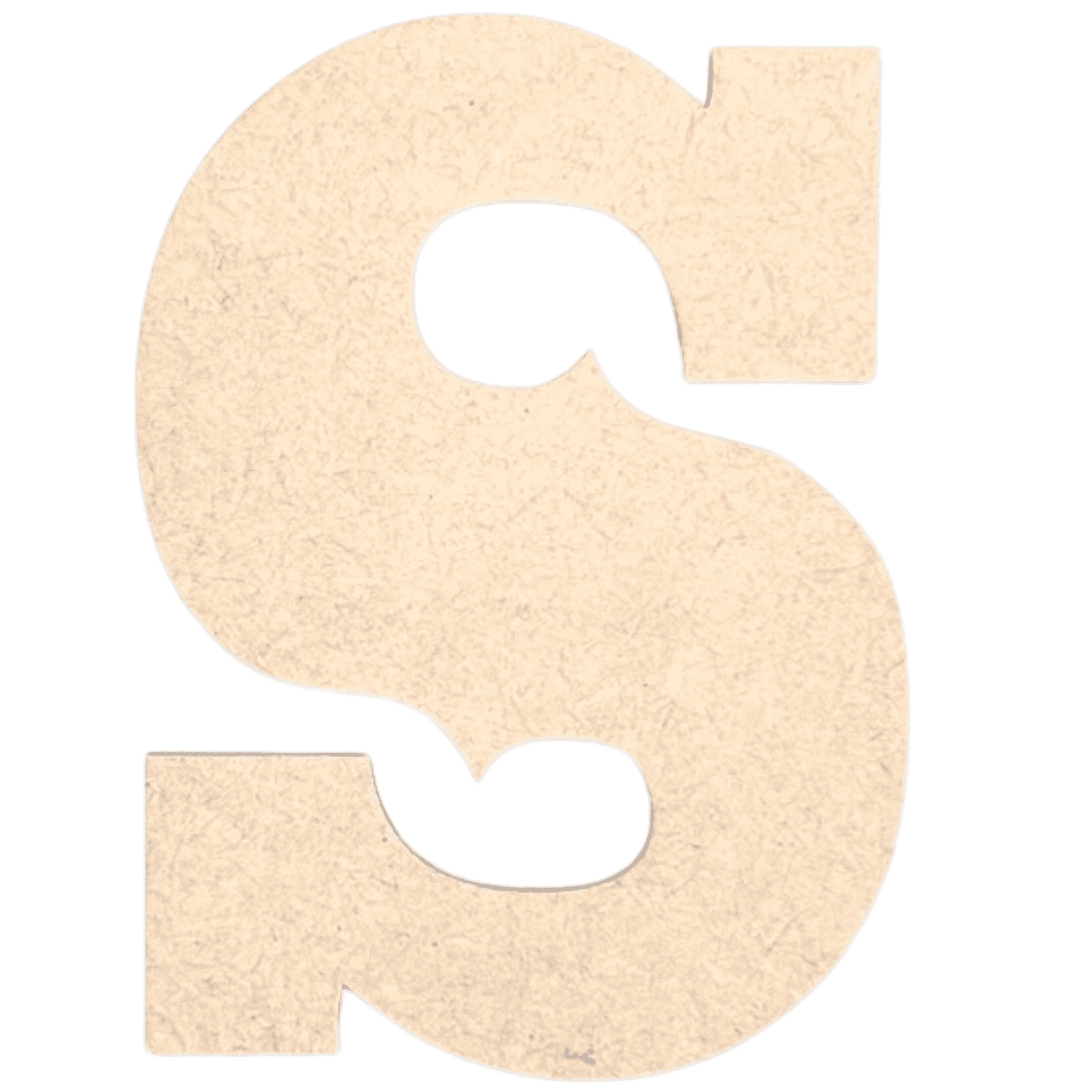 Krafty Supply 2" Tall Western Block - MDF Letter S | 1/8" Thick ...