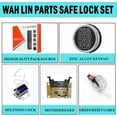 WAH LIN PARTS Gun Safe Lock, Solenoid Mechanism, Digital Chrome Keypad ...