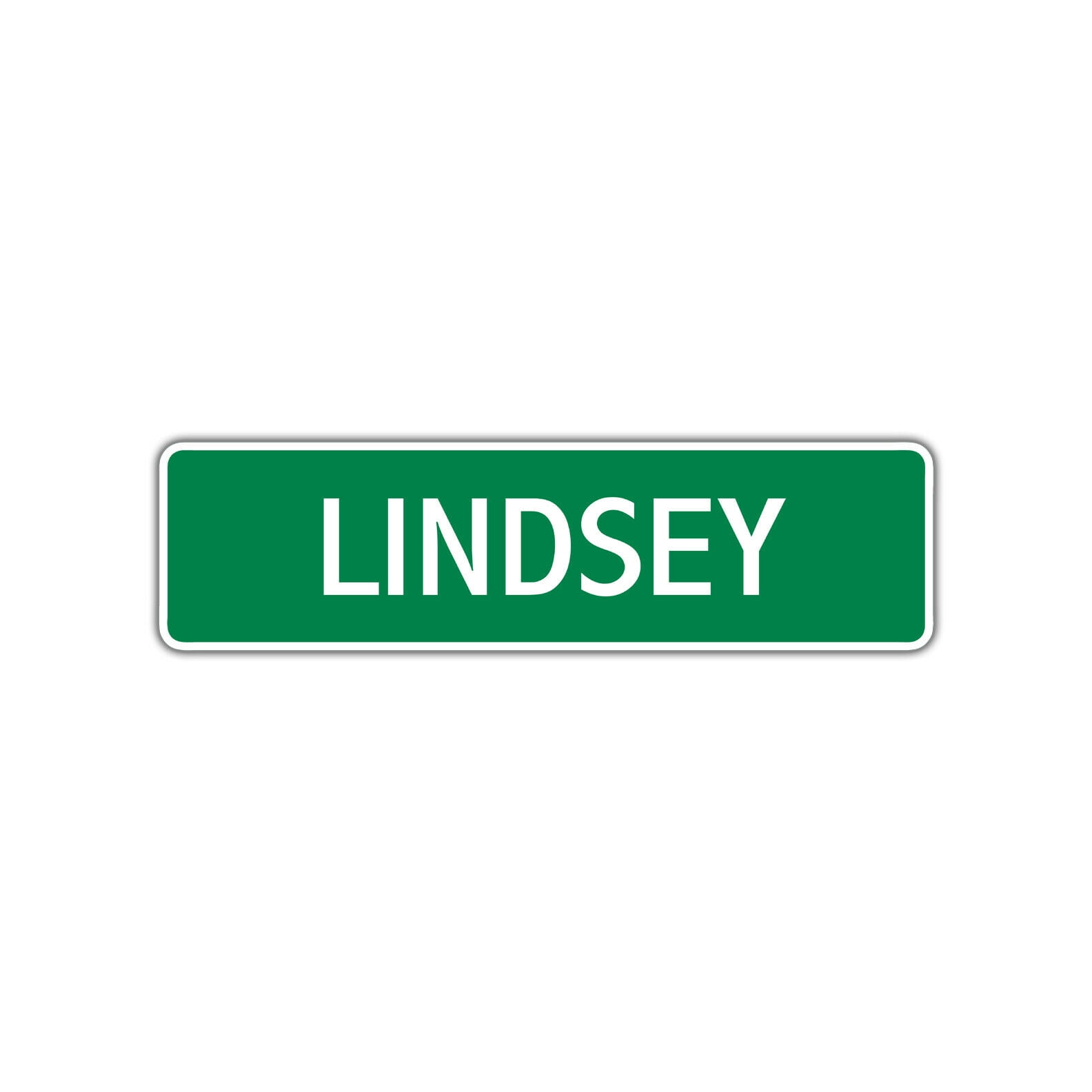 Lindsey Girls Children Name Letter Printed Plaque Decoration Novelty ...