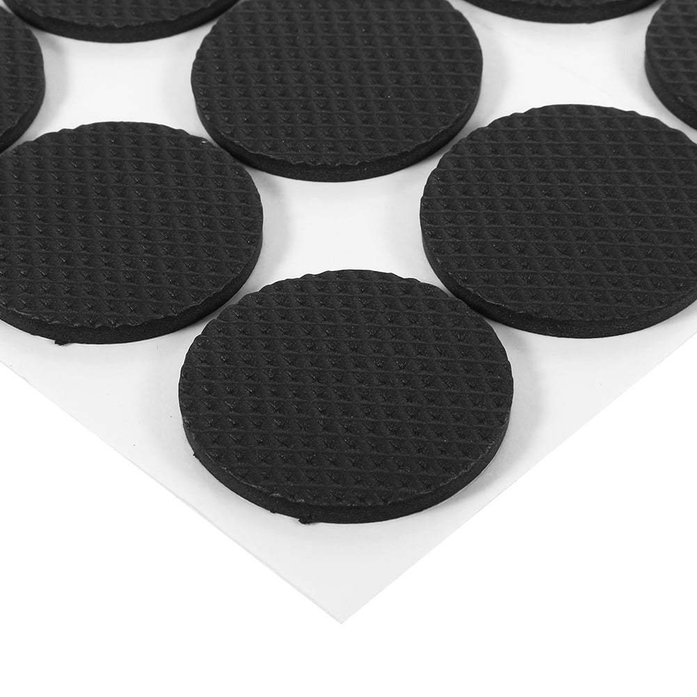 Table Rubber Pads, Black Self Adhesive Chair Rubber Pads 12Pcs Floor ...