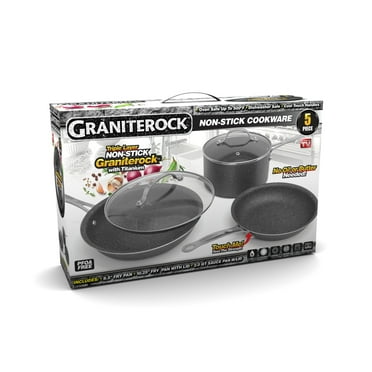 Granite Stone Hammered Titanium Non-Stick Diamond Infused 10 Piece ...