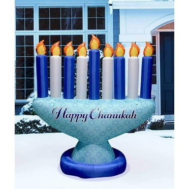 Jumbo 11' ft Hanukkah Inflatable Yard Decoration Lighted Chanukah ...
