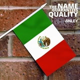 Anley Mexico Mini Flag 12 Pack - Hand Held Small Miniature Mexican ...