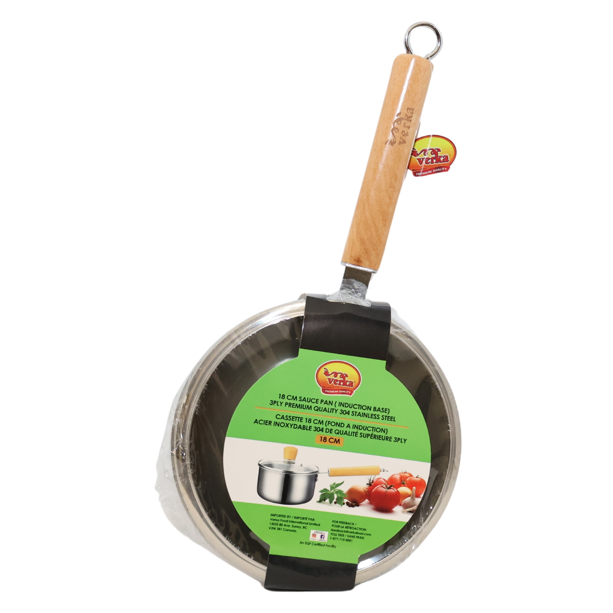 Click here for Verka 3-Ply Sauce Pan With Lid 18cm prices