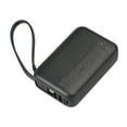 onn 10,000 mAh Portable Battery with Built In USB-C Cable, Fast Charing ...