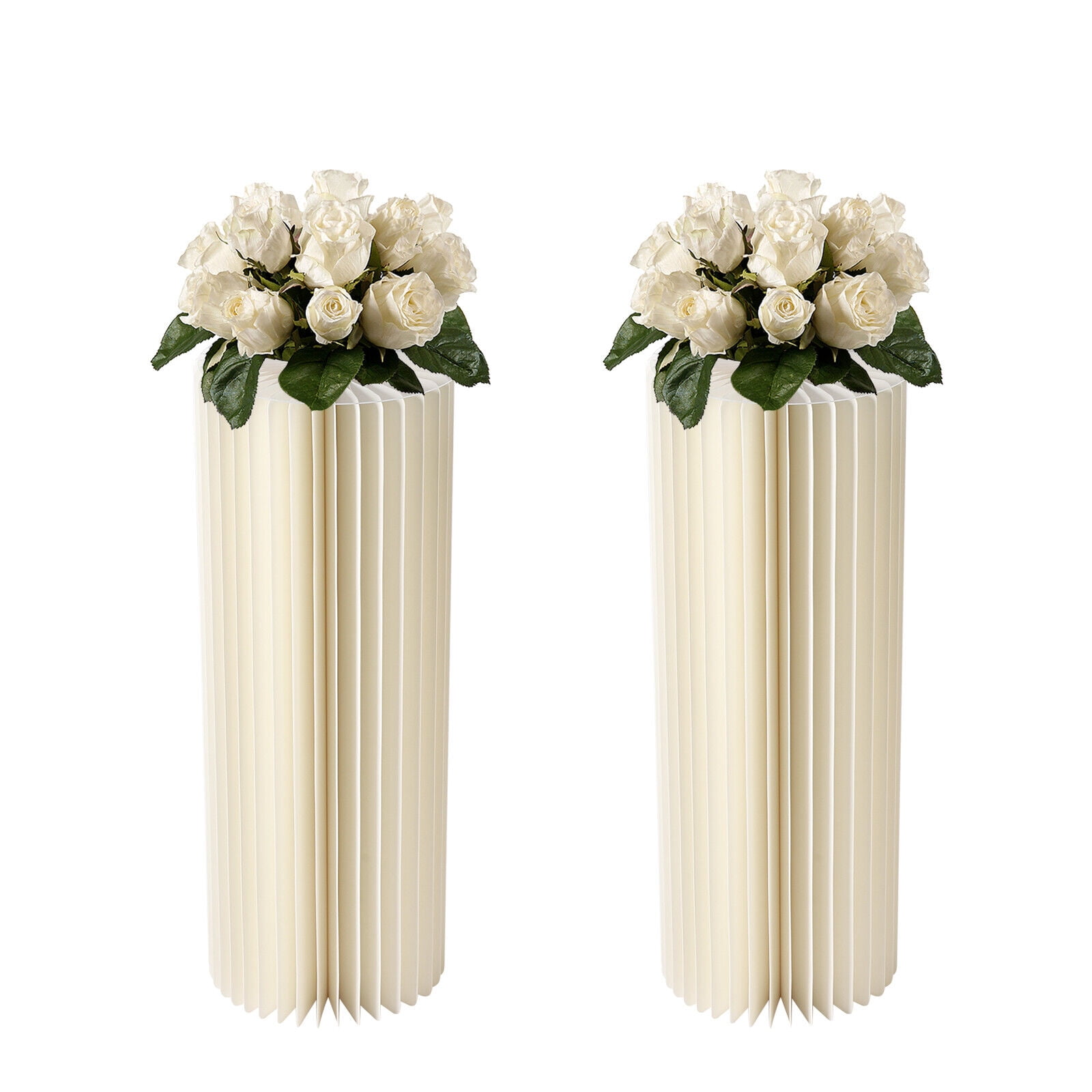 Foldable Cardboard Centerpiece Display 2 Pcs 80cm Tall Flower Stand ...