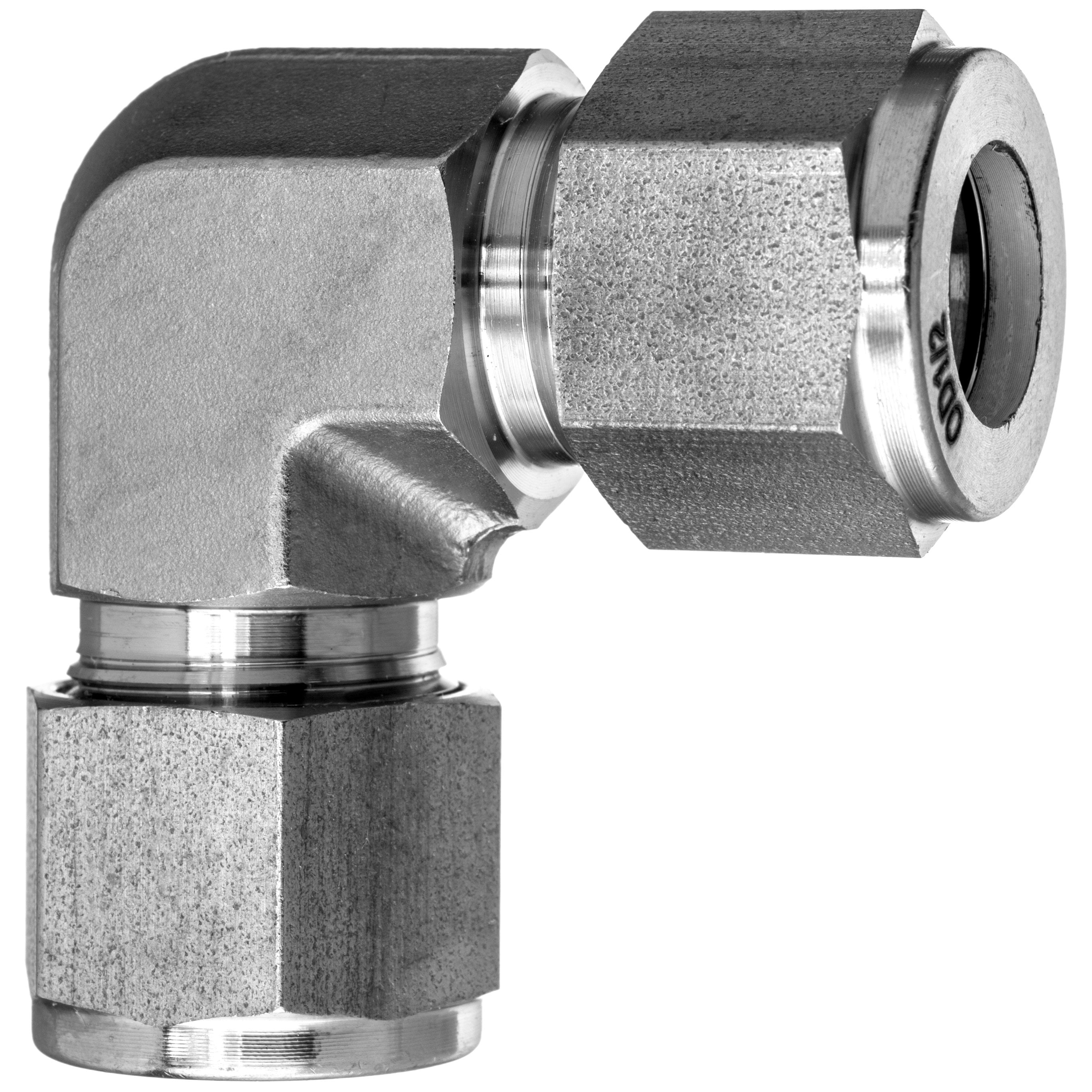 37 Degree Flared Tube Fitting - 316 Stainless Steel - Union Elbow - 1/4 ...