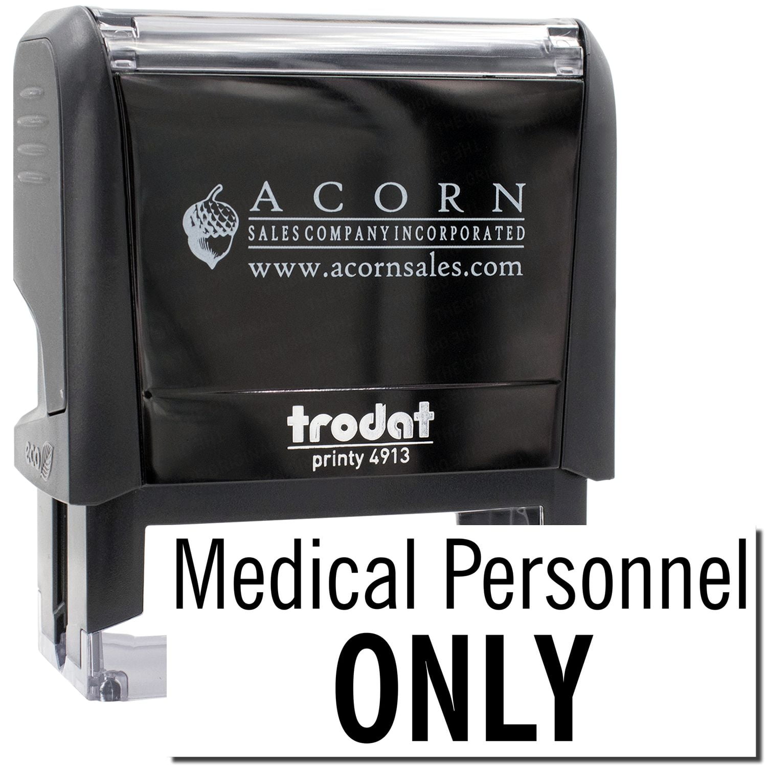 Large Self-Inking Medical Personnel Only Stamp, Trodat Printy 4913 ...