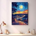 Brisbane Travel Canvas Prints, Australia Starry Night Travel decor ...