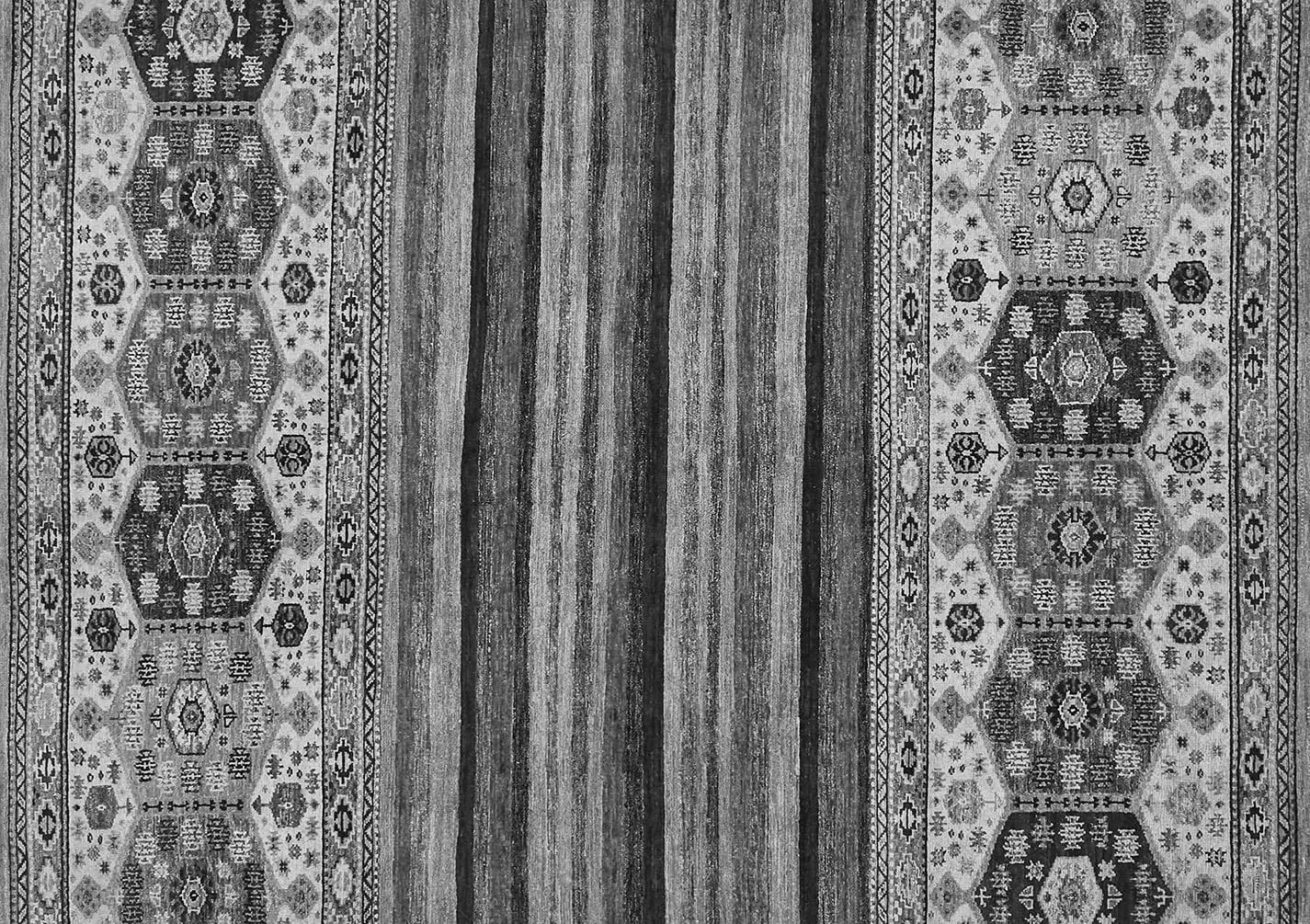 Ahgly Company Indoor Rectangle Abstract Gray Modern Area Rugs, 2' x 3 ...