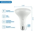 Great Value LED BR30 Floodlight Bulb 14W Dimmable 100W Equivalent E26 ...
