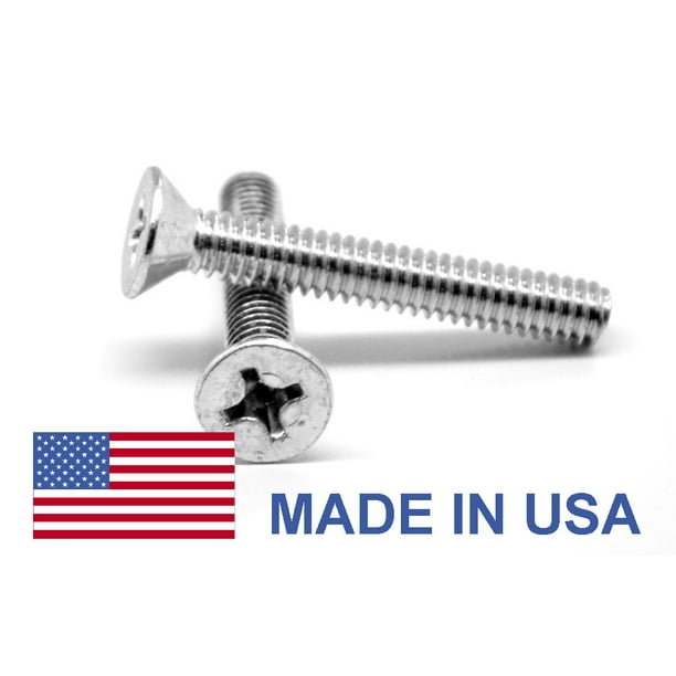 1/4-28 x 1/2 Fine Thread MS24693-C Machine Screw Phillips Flat Head 100 ...