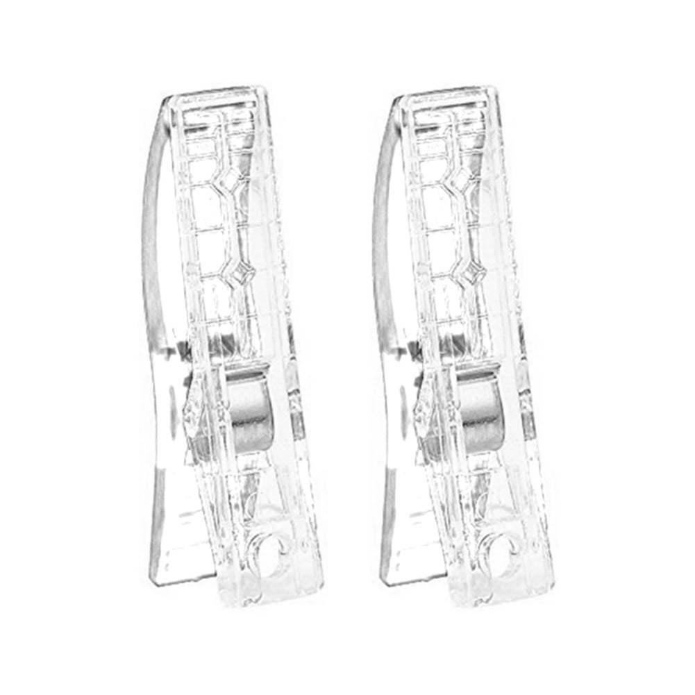 2 Pcs Clear Plastic Clip for Fastening Blinds Window Curtain - Walmart.com