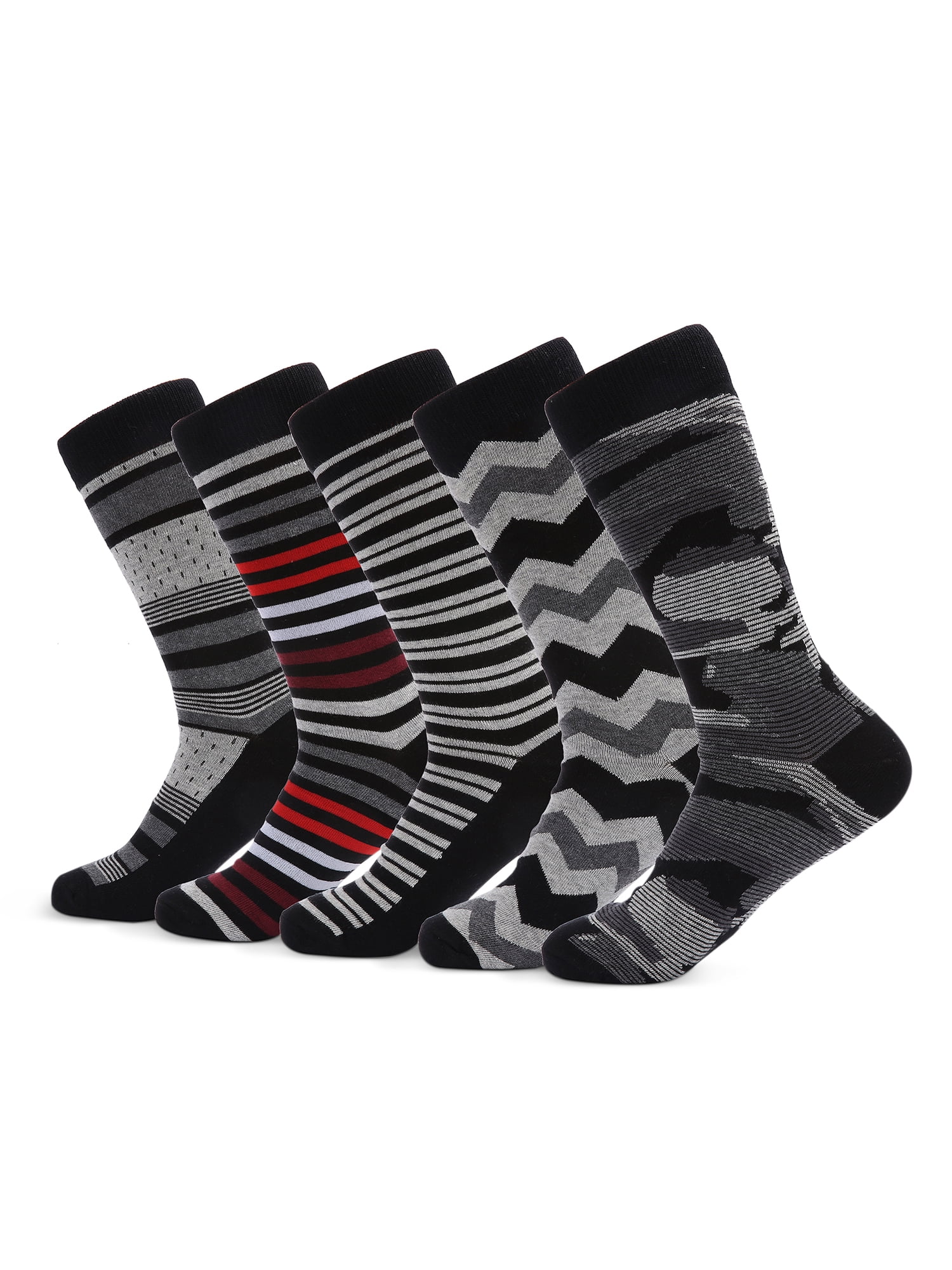 Men's Groovy Designer Dress Socks 5 Pack - Walmart.com