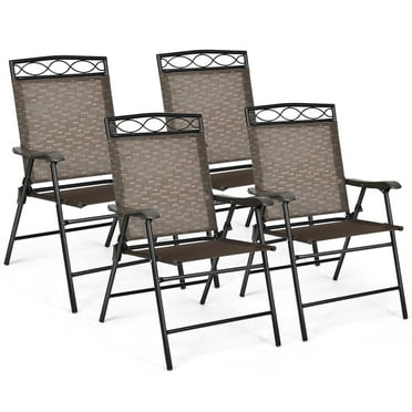 Living Accents Black Steel Sling Chair - Walmart.com