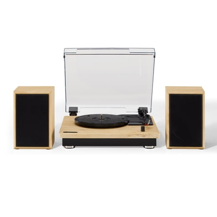 Crosley Rohe Vinyl Record Player with Speakers and Wireless Bluetooth ...