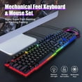 Walmart Wired Gaming Keyboard & Mouse Combo, LED RGB Backlit, 104 Keys ...