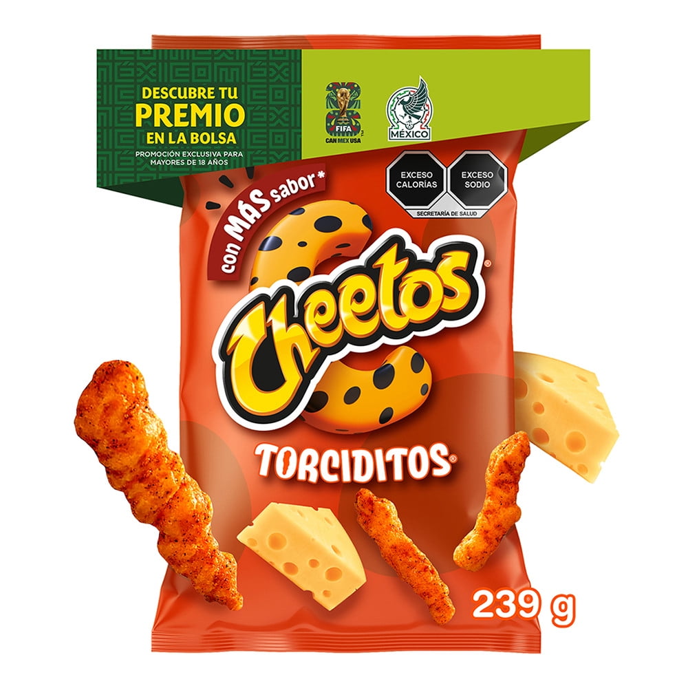 Botana Cheetos Torciditos sabor queso y chile 239g | Walmart en línea