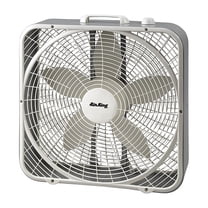 Box Fan W/ 20 in Blade Dia, Non-Oscillating, 3 Speeds, 120V AC, 6 ft L ...