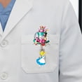 Alice in Wonderland Badge Reel with White Rabbit Iâ€™m Late Charm ...