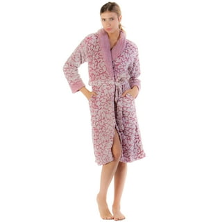 Jaclyn Women's Cable Plush Robe - Walmart.com