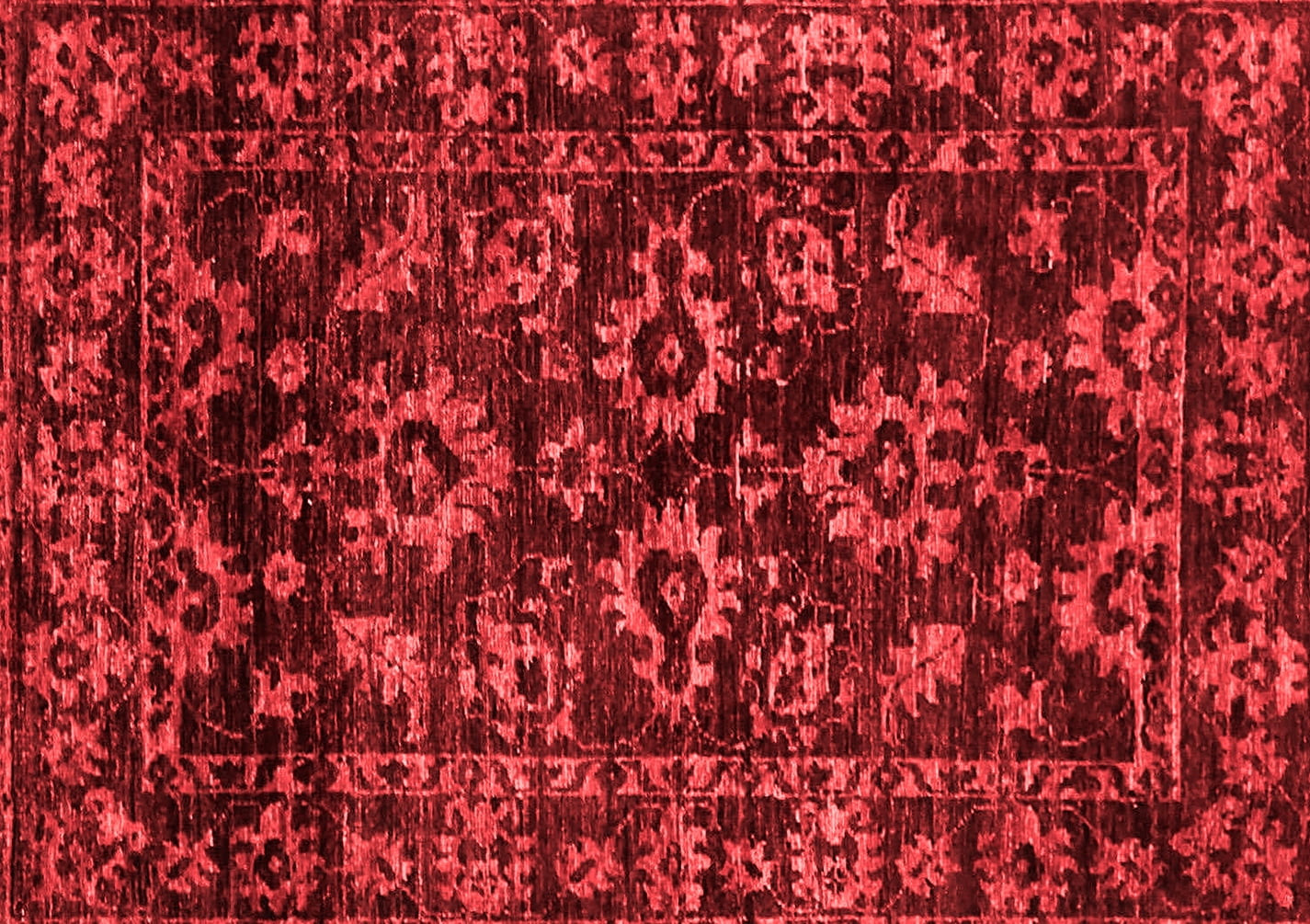 Ahgly Company Indoor Rectangle Abstract Red Modern Area Rugs, 2' x 5 ...