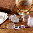 Plastic Round Silver Coin Capsules Covers Storage Box for Collection ...