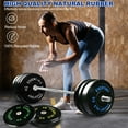 BalanceFrom Olympic Bumper Plate Weight Plate with Steel Hub, Black ...