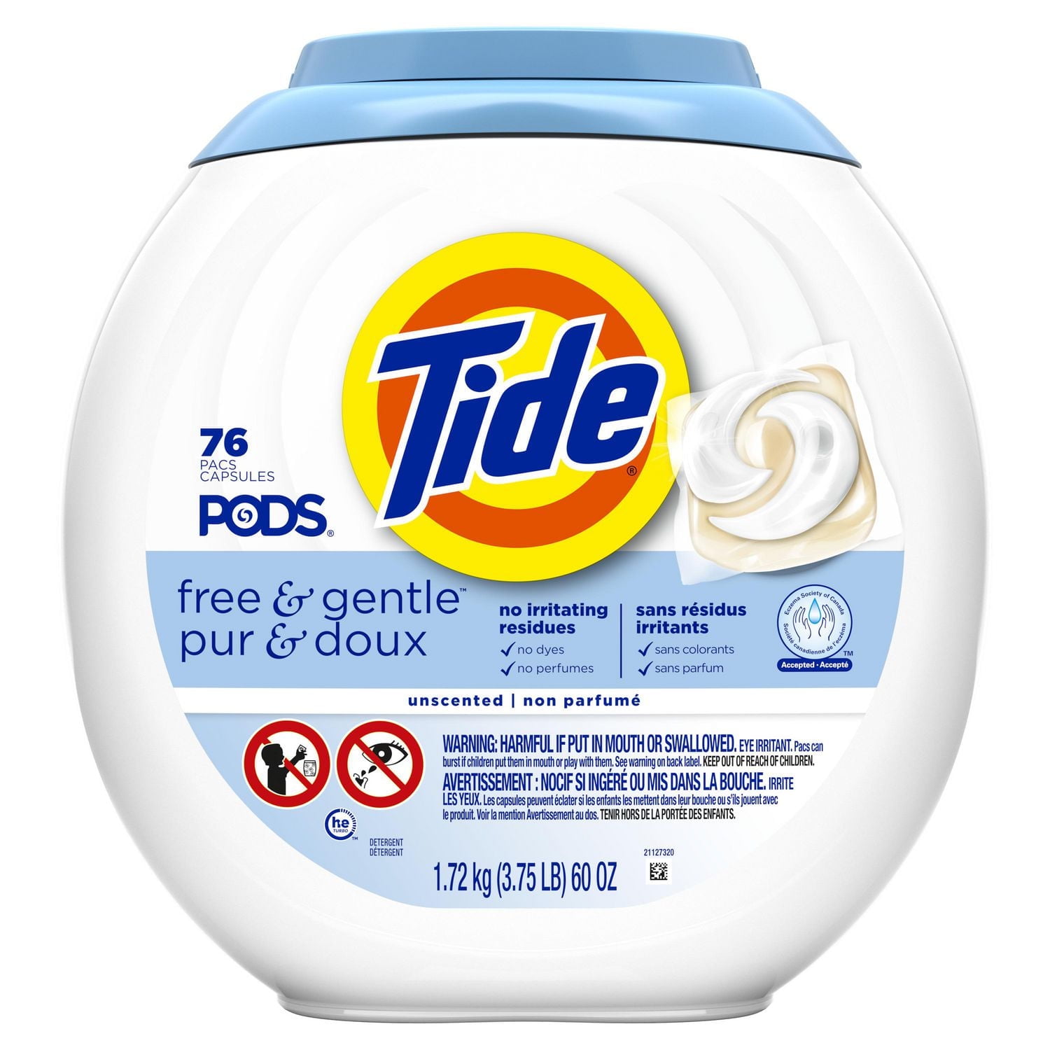 Tide PODS Free & Gentle Laundry Detergent Soap Pacs, 76CT - Walmart.ca