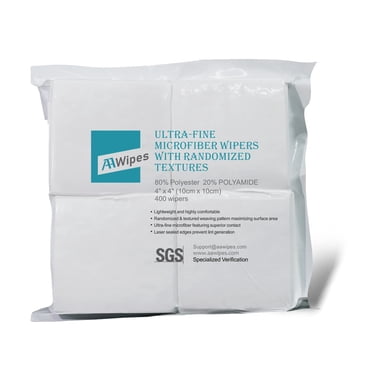 AAWipes Cleanroom Cloth Wipes 9"x9" (Bag of 150 Pcs) Double Knit 100% ...