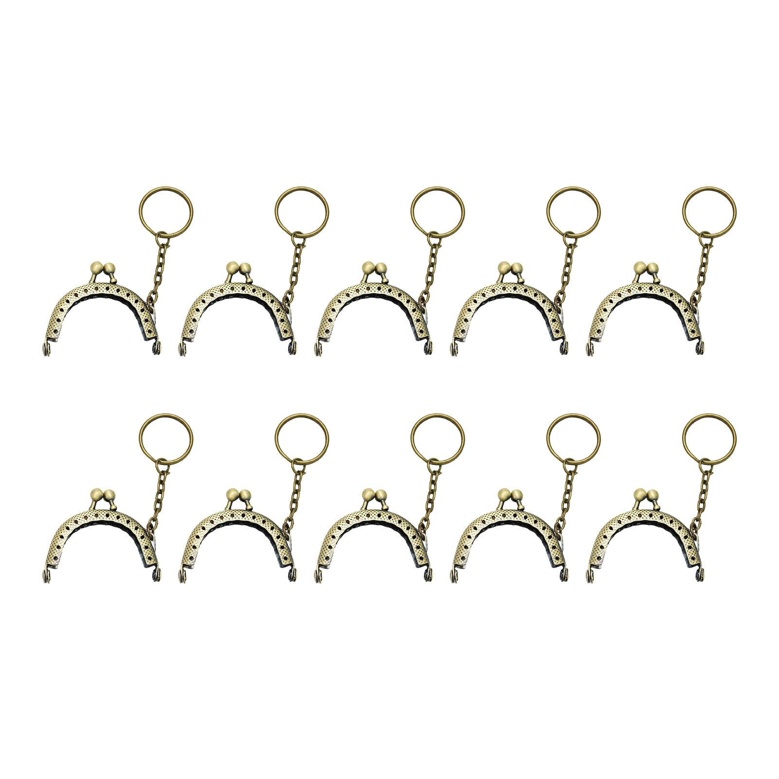 10x Bag clasp Bag Clutch Metal Arch Half Round Coin Bag Clasp 5cm Metal ...