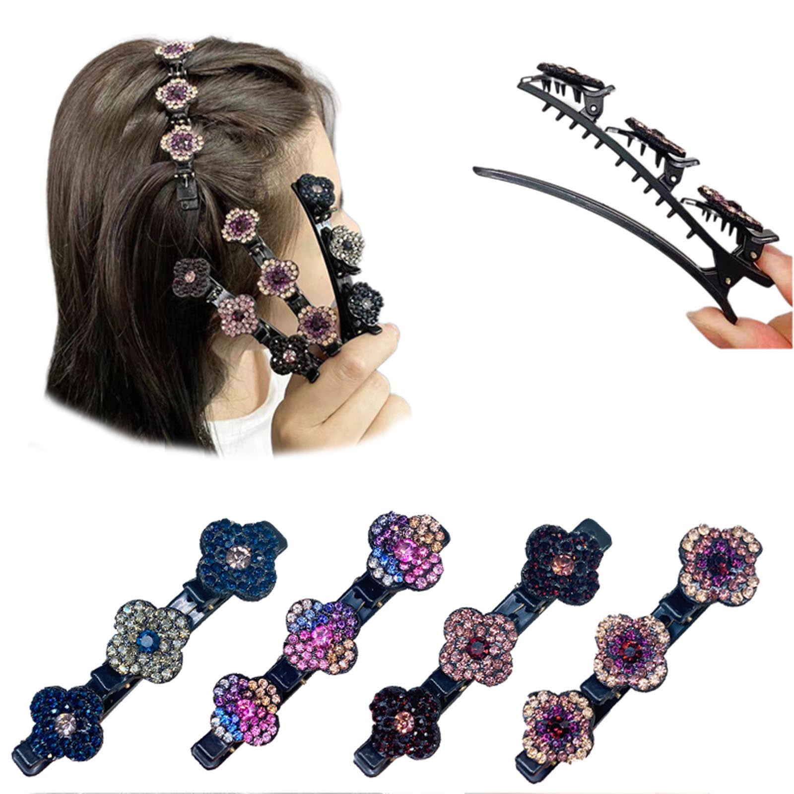 Fiudx Juego de Pinzas para El Cabello, Horquilla de Acrílico con ...