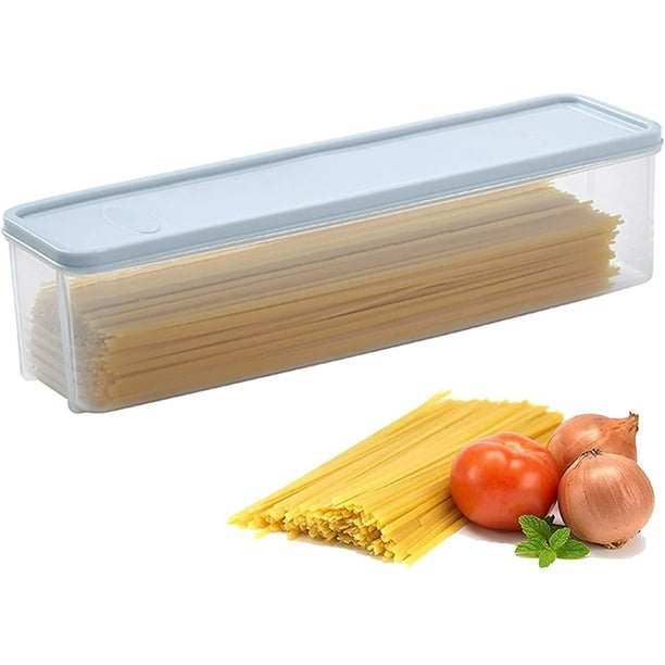 ShenMo 2 pcs Spaghetti Container Transparent Plastic Pasta Storage Box ...