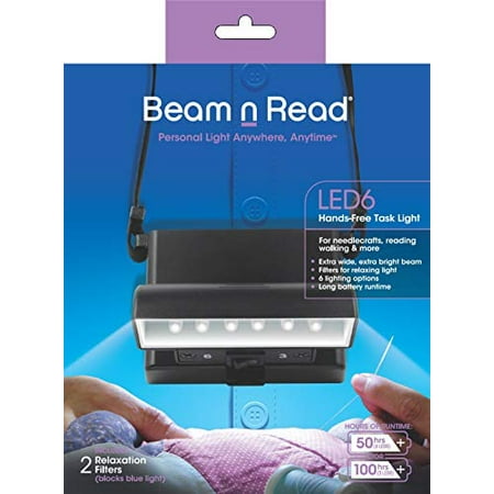 Beam n Read LED 6 Hands-Free Task Light; Extra Wide & Extra Bright ...