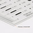 Uxcell High Precision SEC Size Estimation Chart 100mm Covered for ...