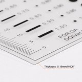 Uxcell High Precision SEC Size Estimation Chart 100mm Covered for ...