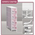 Free Shipping Sorbus Narrow Dresser Tower With 4 Drawers Vertical