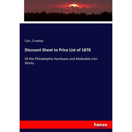Discount Sheet to Price List of 1878 | Walmart Canada