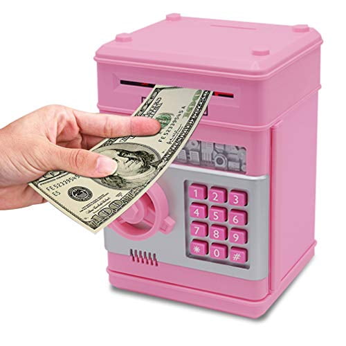 Password Piggy Bank Digital Electronic Money Bank Mini ATM cash coin ...